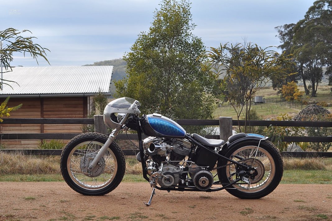 Custom Harley Panhead by Matt MACHINE Australia