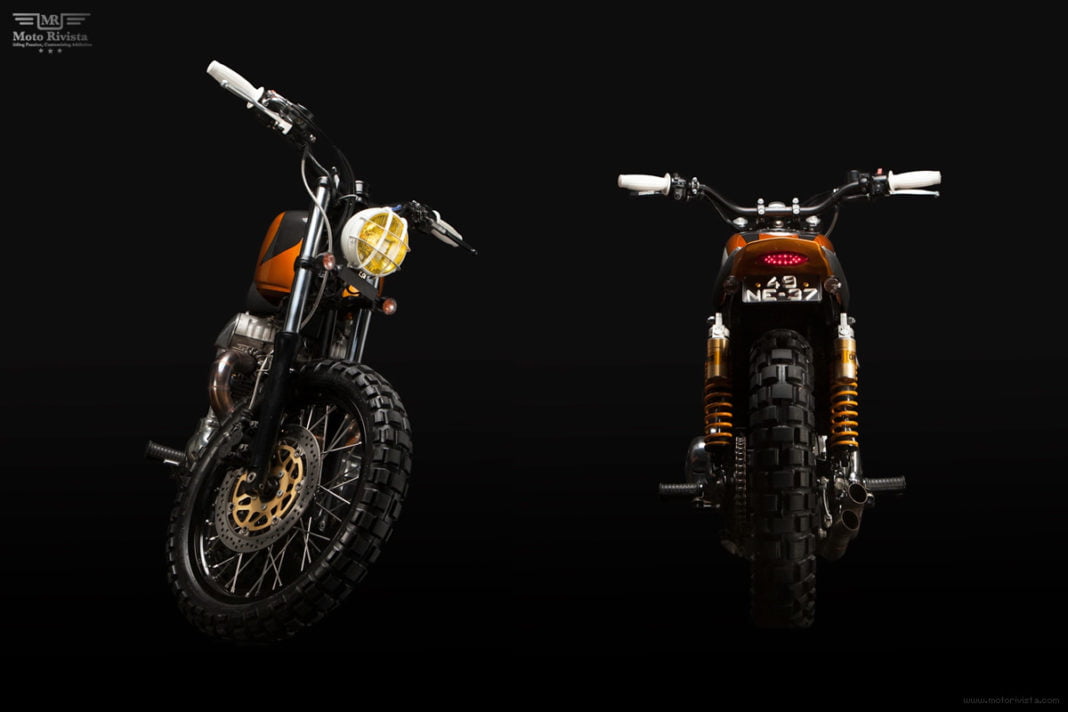 Kawasaki W650 flat tracker by Ton-up Garage Portugal