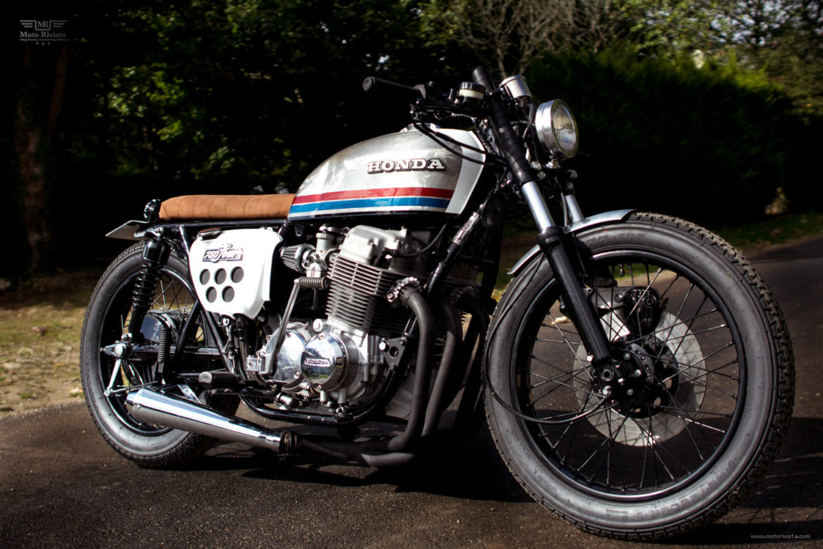 Honda CB750 four custom by Sur Les Chapeaux De Roues