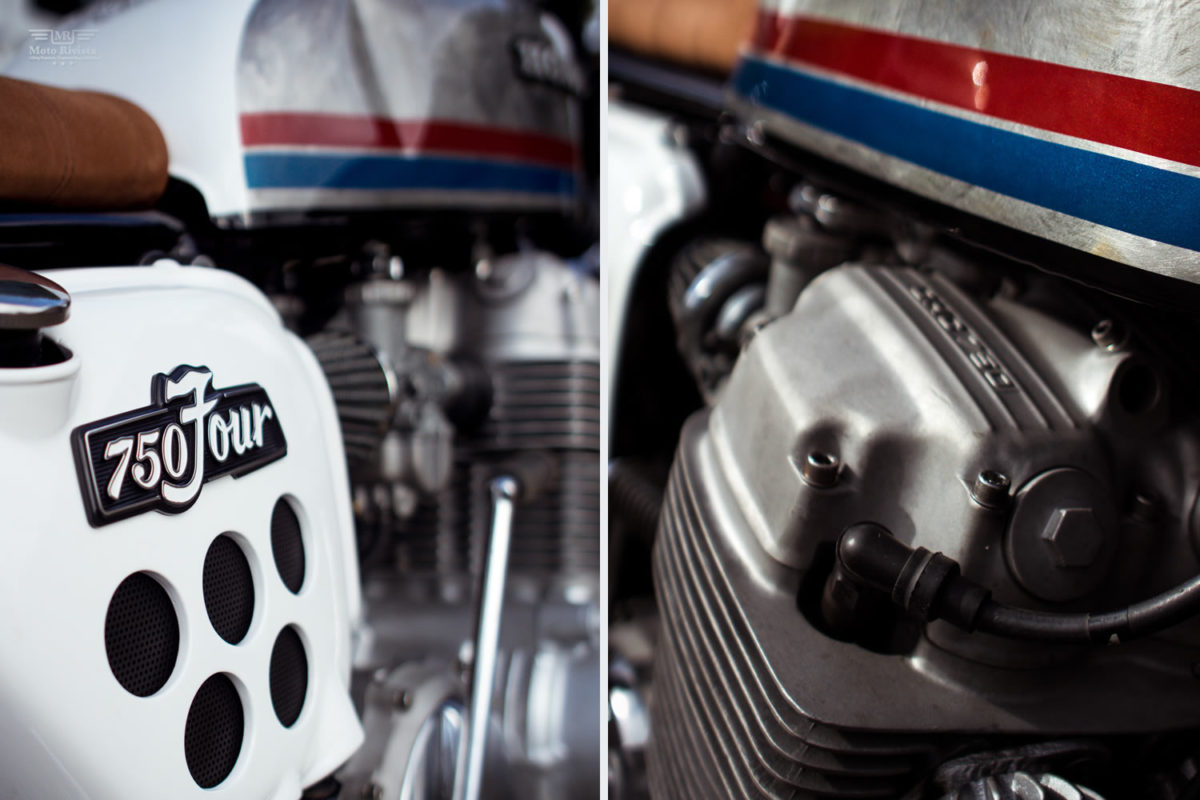Honda CB750 four custom by Sur Les Chapeaux De Roues