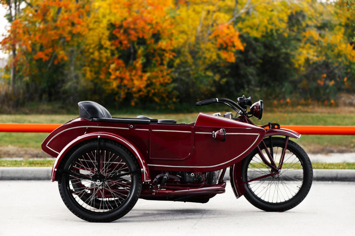 Ex-Steve McQueen Indian Big Chief with Princess Sidecar