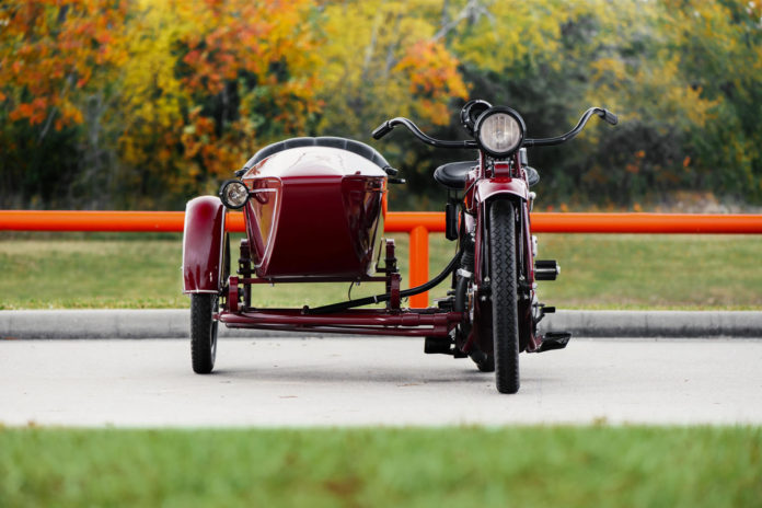 Ex-Steve McQueen Indian Big Chief with Princess Sidecar
